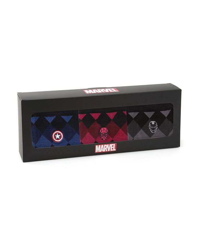 Marvel Men's Argyle Socks Gift Set, Pack of 3 - Macy's