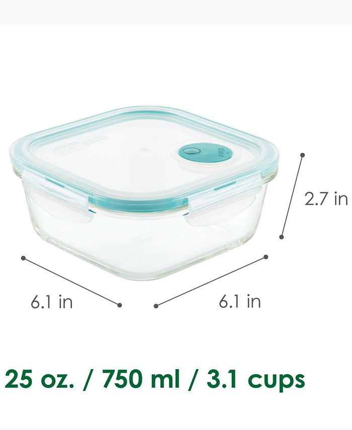 Lock n Lock Purely Better Vented Glass Food Storage Container - Macy's