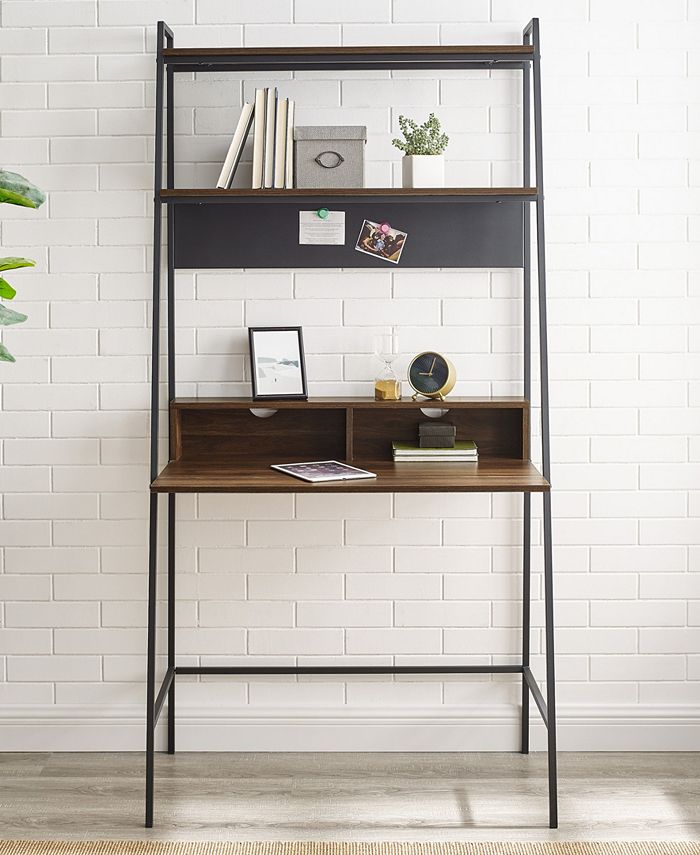 Walker Edison Modern Wood Ladder Computer Desk - Macy's