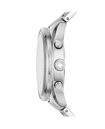 Fossil Ladies Vale Chronograph, stainless steel watch 34mm - Macy's