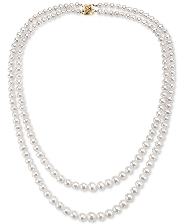 EFFY Collection EFFY® Cultured Freshwater Pearl (5mm) 19" Layered ...