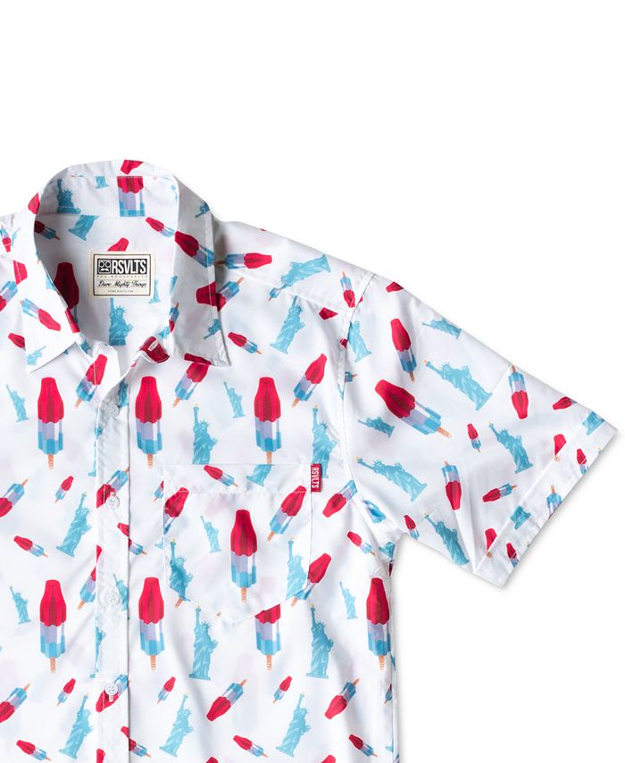 RSVLTS Men's Bomb Pops & Freedom Regular-Fit Printed Shirt - Macy's
