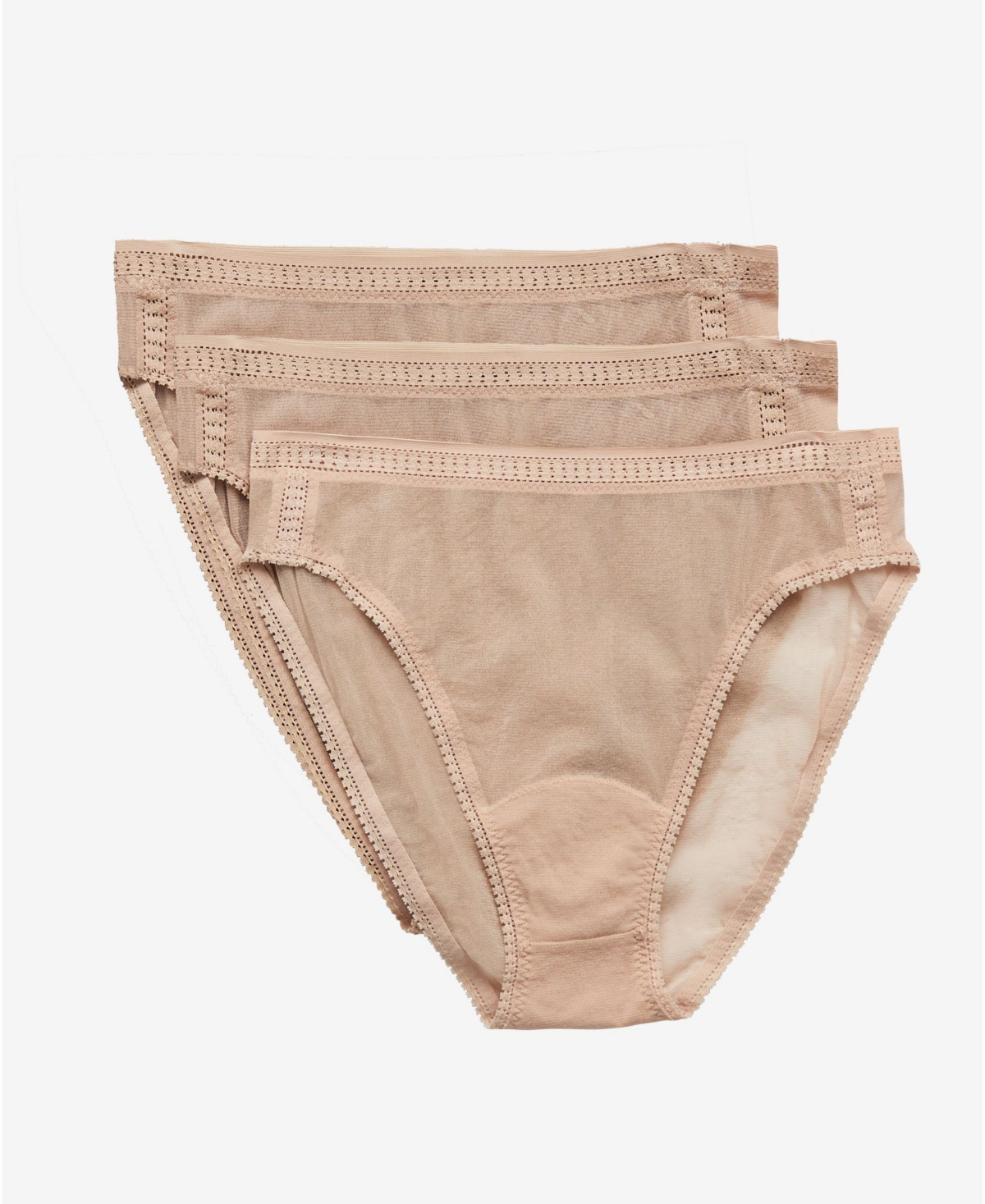 Click here for On Gossamer Womens Mesh Hi Cut Brief  Pack of 3 30... prices