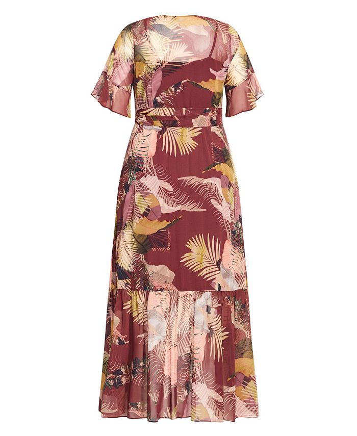 City Chic Trendy Plus Size Tropical Heat Maxi Dress & Reviews - Dresses ...