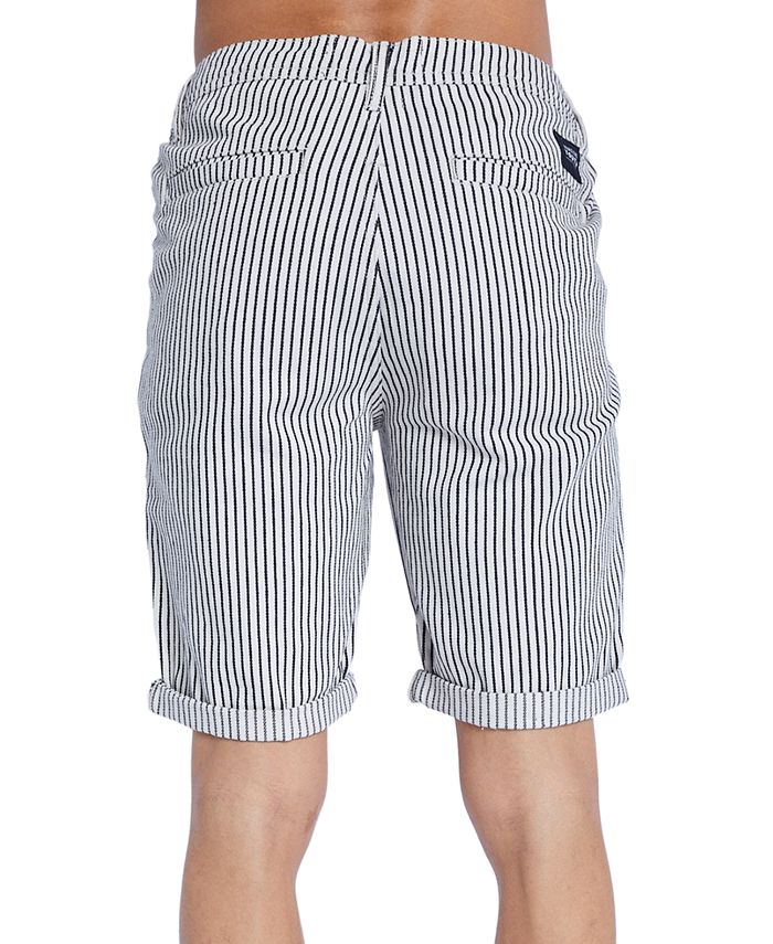 Native Youth Men's Regular-Fit Stripe Denim Shorts - Macy's