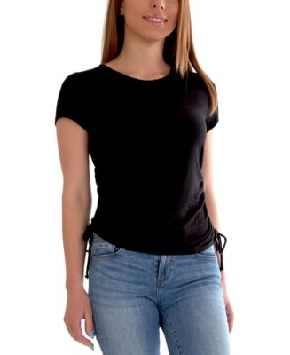 BCX Juniors' Side-Cinch T-Shirt - Macy's