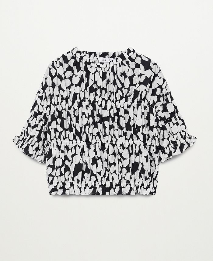 MANGO Draped Crop Top & Reviews - Women - Macy's