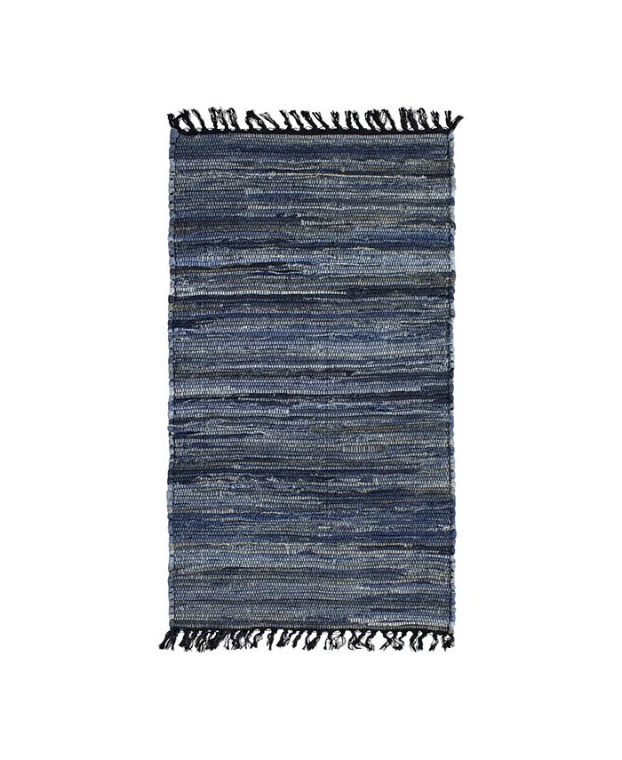 French Connection Elisha Denim Chindi 3' x 5' Moroccan Accent Rug - Macy's