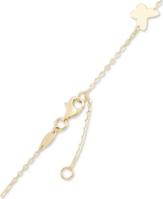 10k gold butterfly anklet store