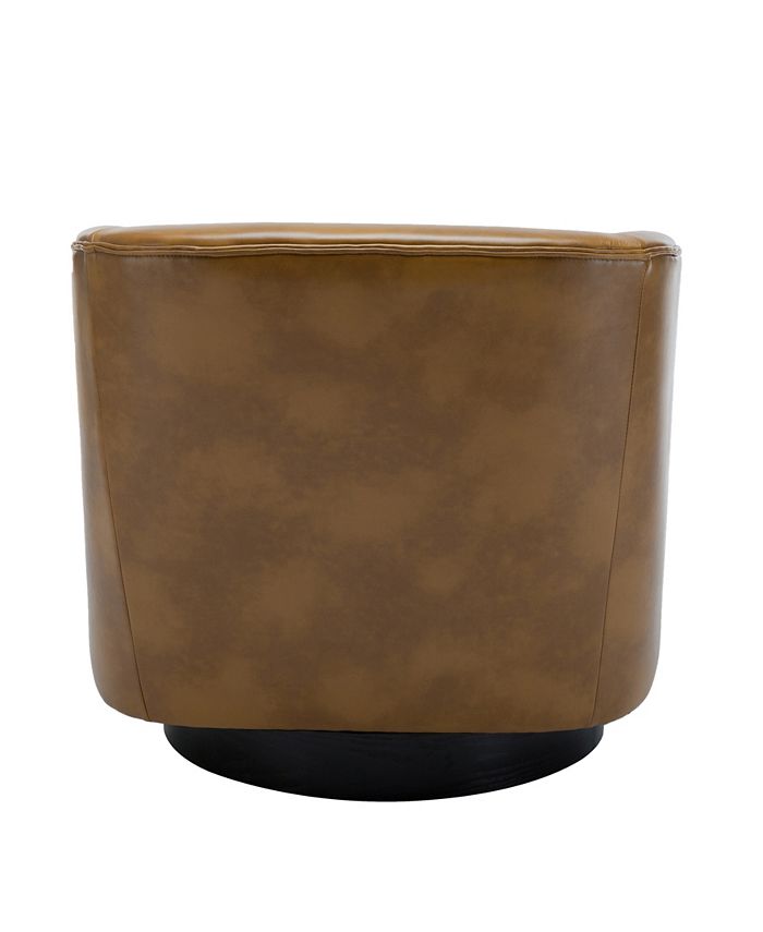 Comfort Pointe Gaven Wood Base Swivel Chair & Reviews - Furniture - Macy's