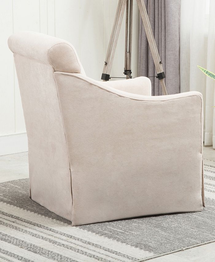 Comfort Pointe Georgia Skirted Swivel Chair - Macy's