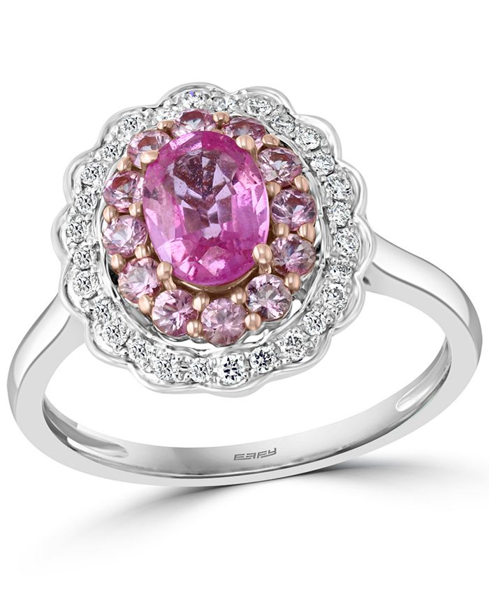 EFFY Collection EFFY® Pink Sapphire (1-3/8 ct. t.w.) & Diamond (1/6 ct ...