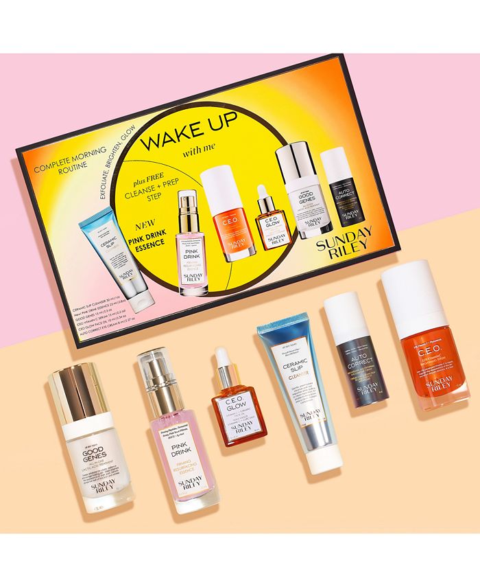 Sunday Riley 6-Pc. Wake Up With Me Complete Brightening Morning Routine ...