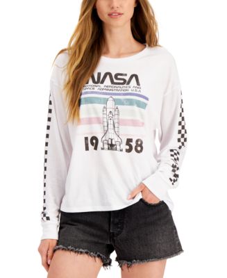 Grayson Threads Black Juniors' NASA Graphic-Print T-Shirt - Macy's
