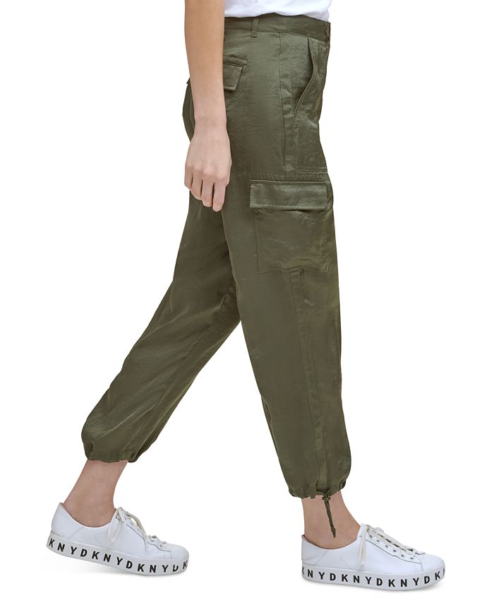 DKNY Drawstring-Hem Cargo Pants - Macy's