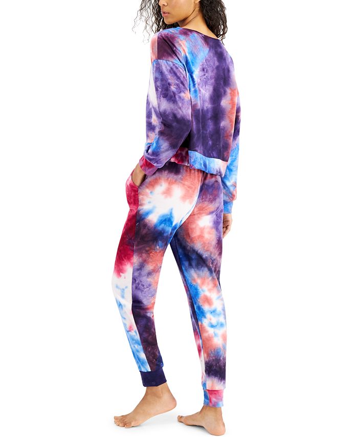 Jenni Women's Tie-Dyed Loungewear Set, Created for Macy's & Reviews ...