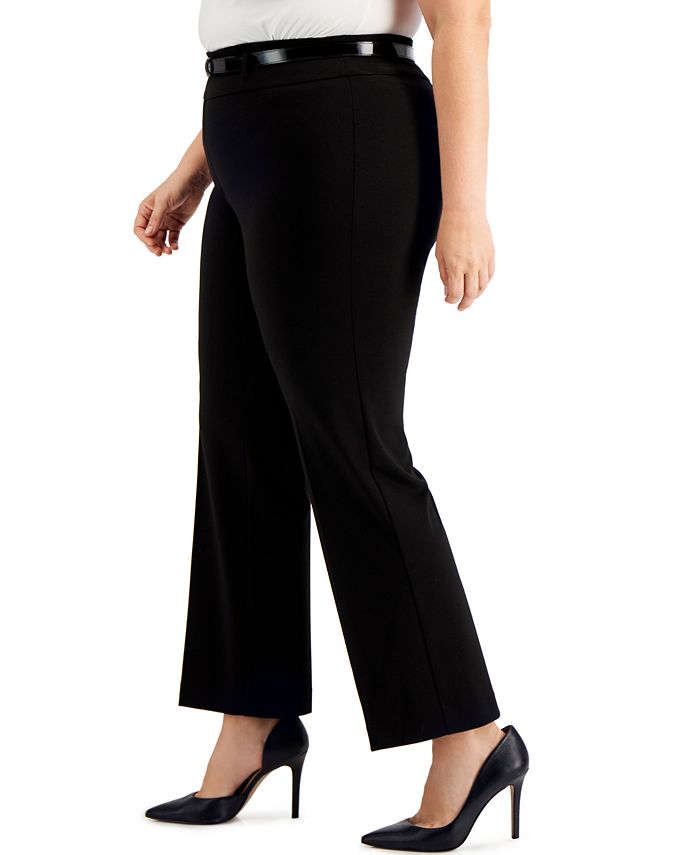 Kasper Plus Size Pull-On Bootcut Pants - Macy's