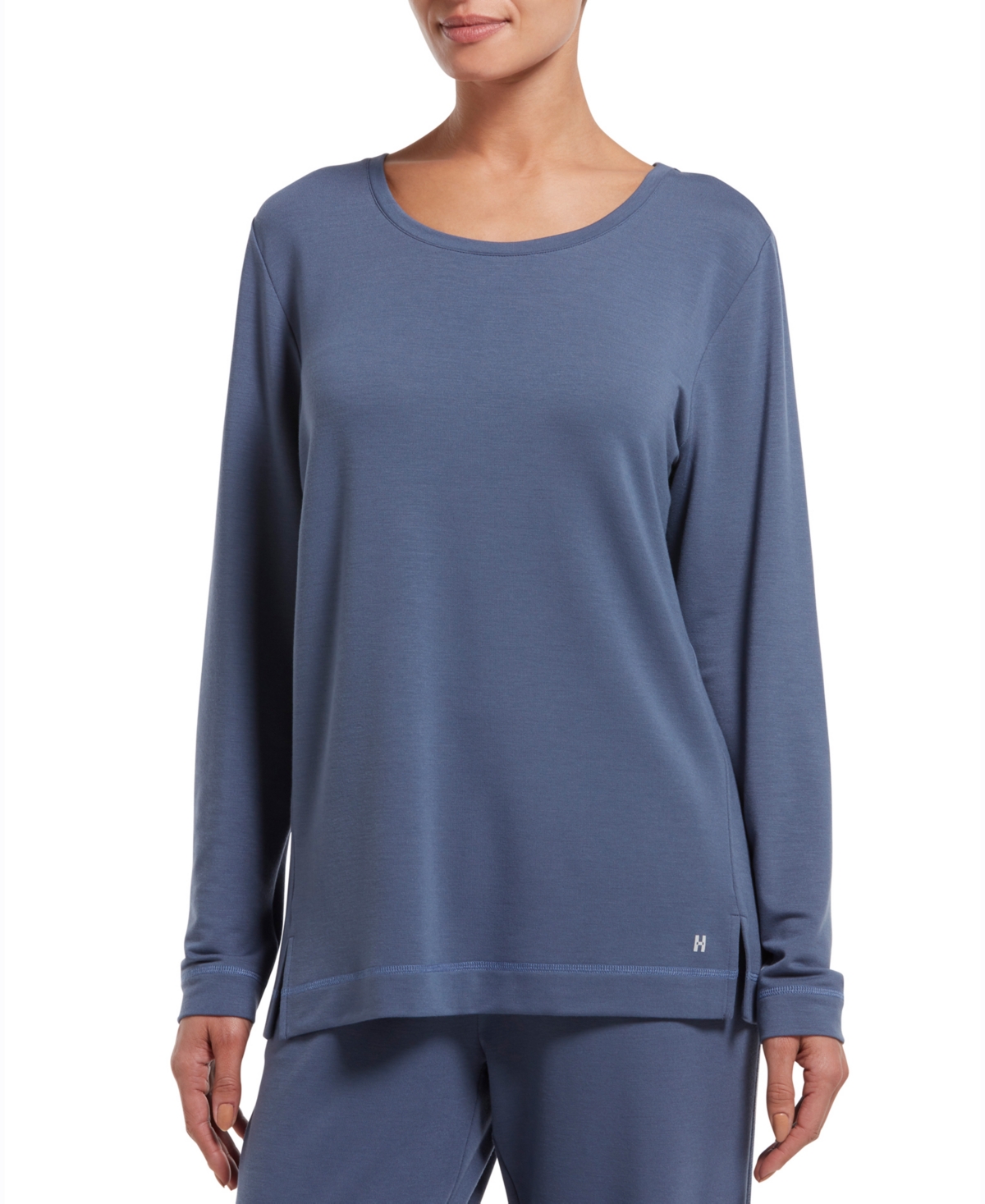 Click here for Hue Solid Long Sleeve Lounge T-Shirt - Vintage Ind... prices