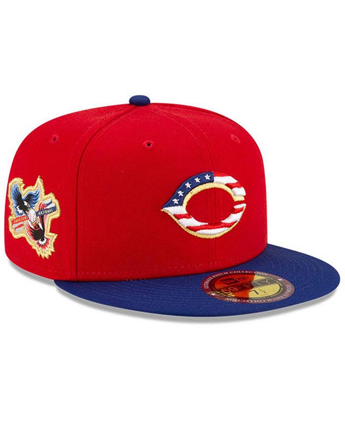 New Era Cincinnati Reds Americana Patch 59FIFTY Cap - Macy's