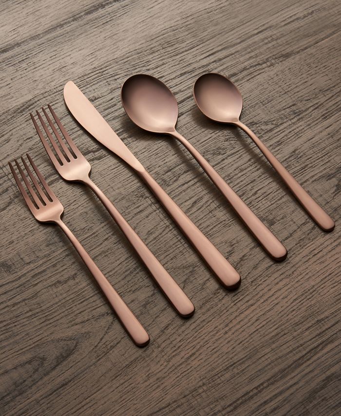 Cambridge Silversmiths Lorenn Satin 20-Piece Flatware Set - Macy's
