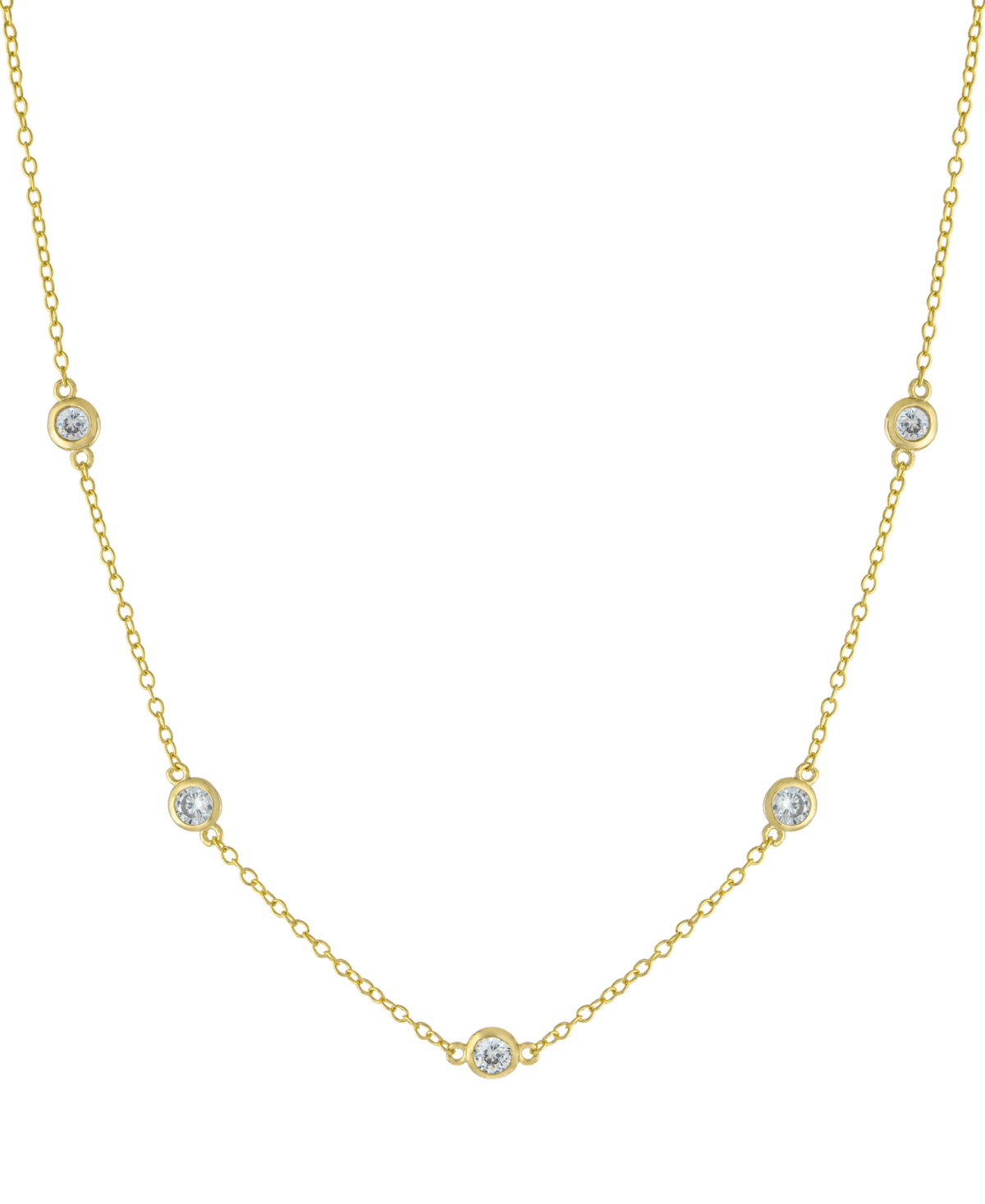 Click here for Cubic Zirconia Station Necklace  16 + 2 extender... prices