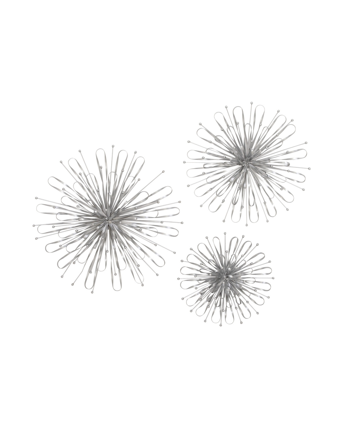 Click here for Contemporary Wall Decor  Set of 3 - Silver-Tone prices