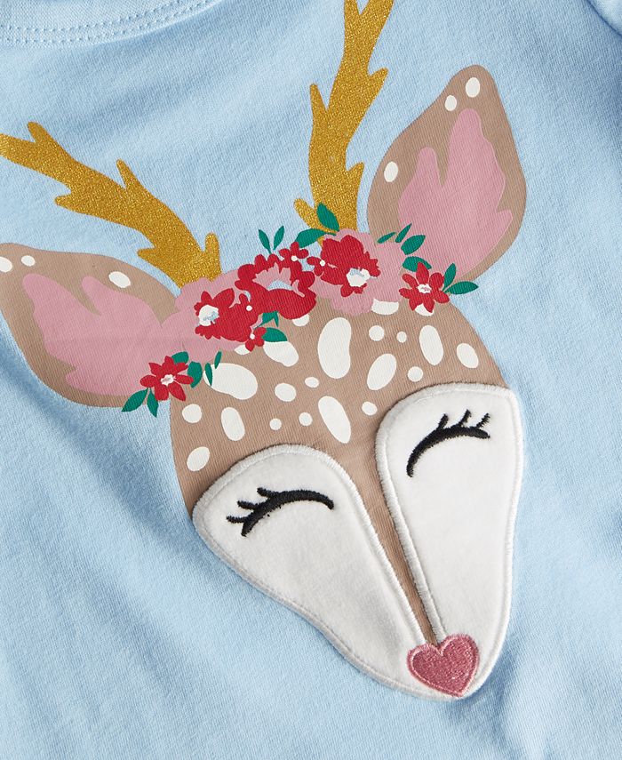 First Impressions Baby Girls Sweet Doe T-Shirt, Created for Macy's ...