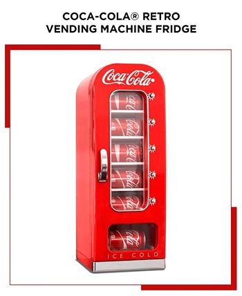 Koolatron Coca-Cola Retro-Like Vending Machine Style 10 Can Mini Fridge ...