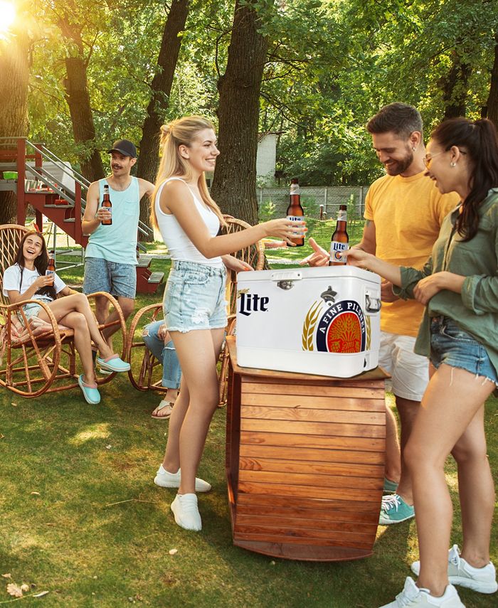 Miller Lite Ice Chest Cooler with Bottle Opener 51L - Macy's