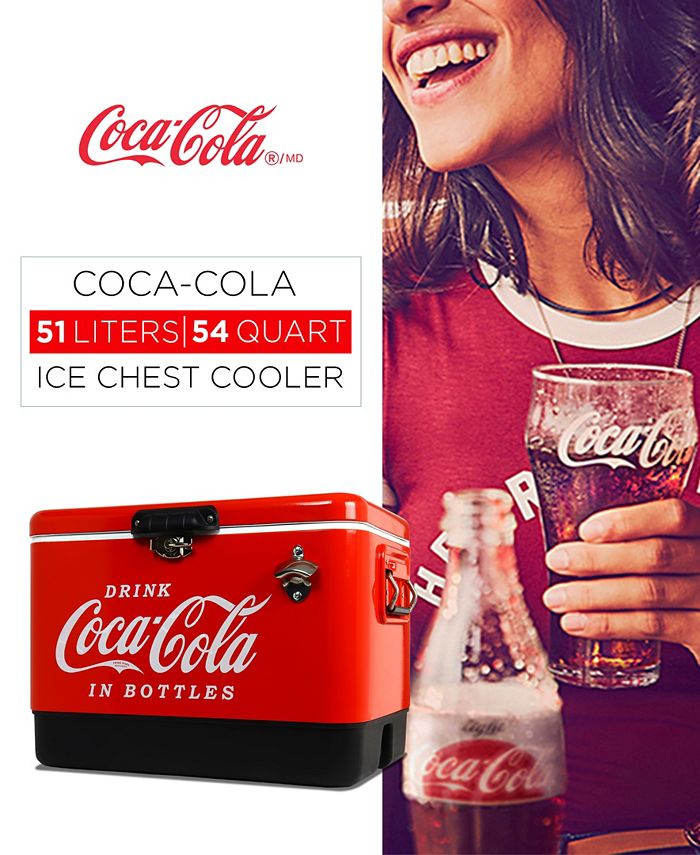 Koolatron Coca-Cola Ice Chest Beverage Cooler with Bottle Opener, 54 ...