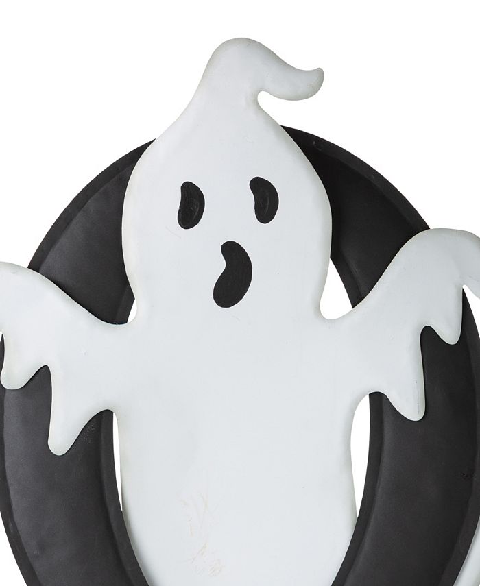 Glitzhome 30" H Halloween Metal Ghost BOO Yard Stake or Hanging Decor ...