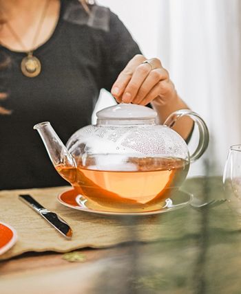 GROSCHE Cambridge Large Glass Teapot with Stainless Steel Tea Infuser ...