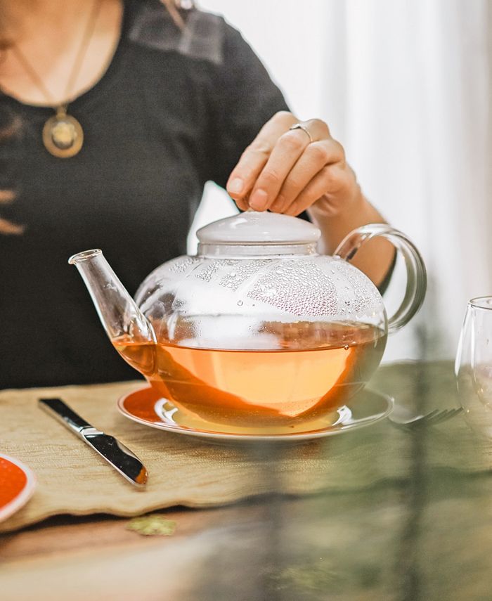 GROSCHE Cambridge Large Glass Teapot with Stainless Steel Tea Infuser ...