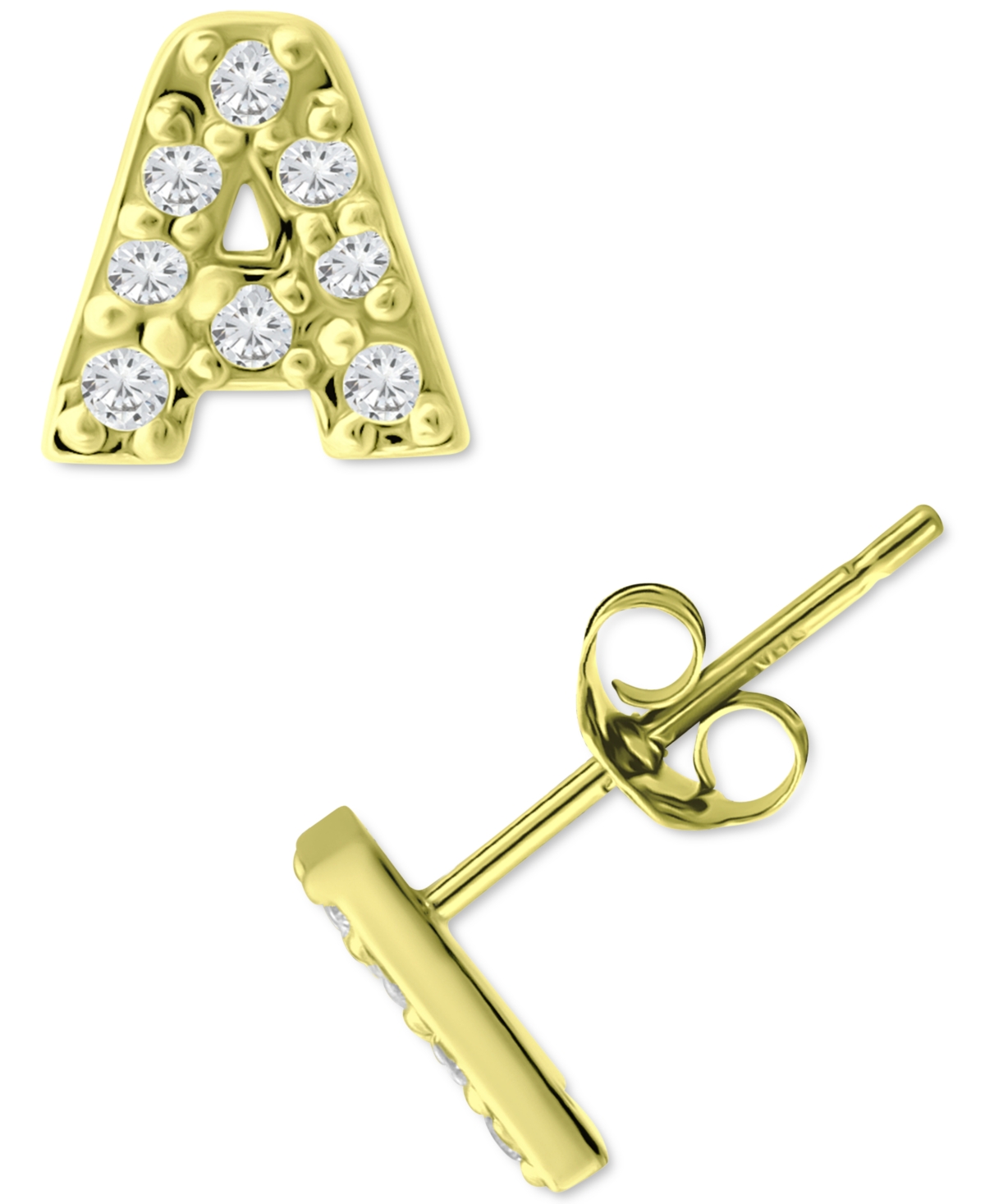 Click here for Giani Bernini Cubic Zirconia Initial Stud Earrings... prices