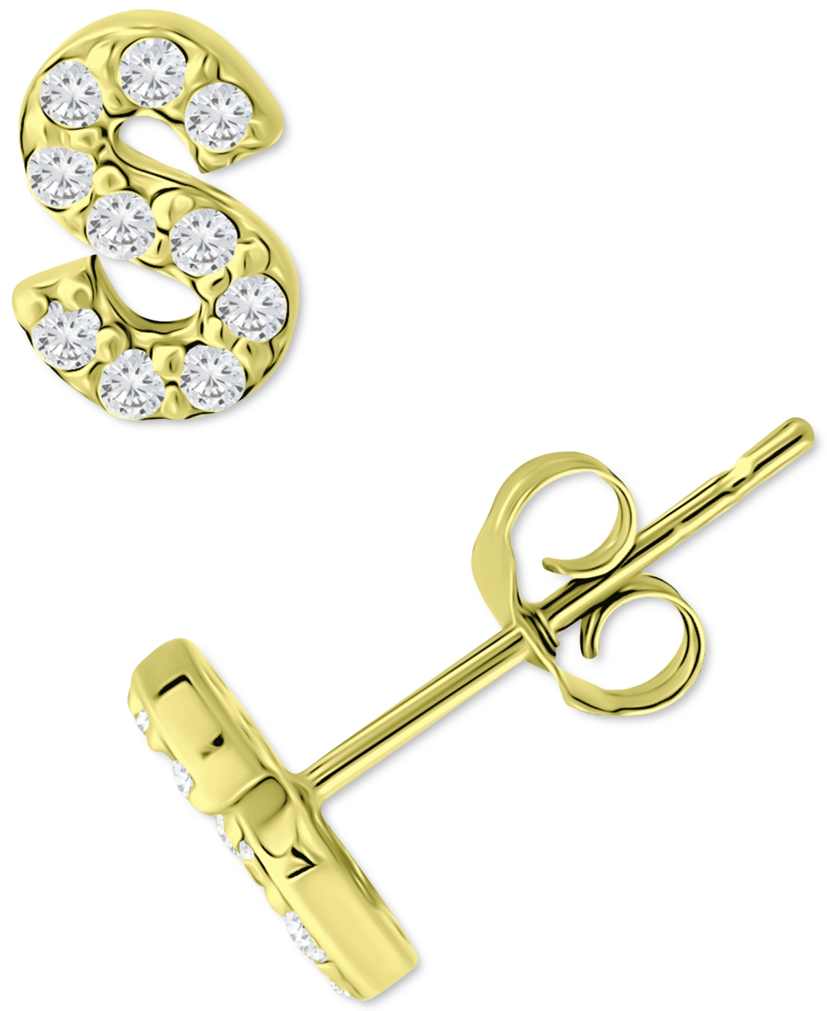 Click here for Giani Bernini Cubic Zirconia Initial Stud Earrings... prices