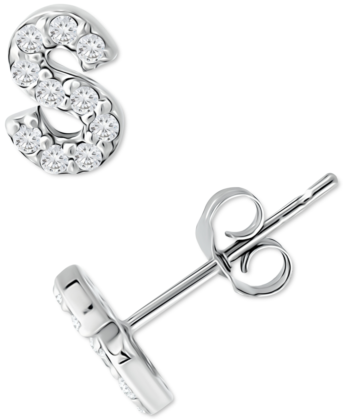 Click here for Giani Bernini Cubic Zirconia Initial Stud Earrings... prices