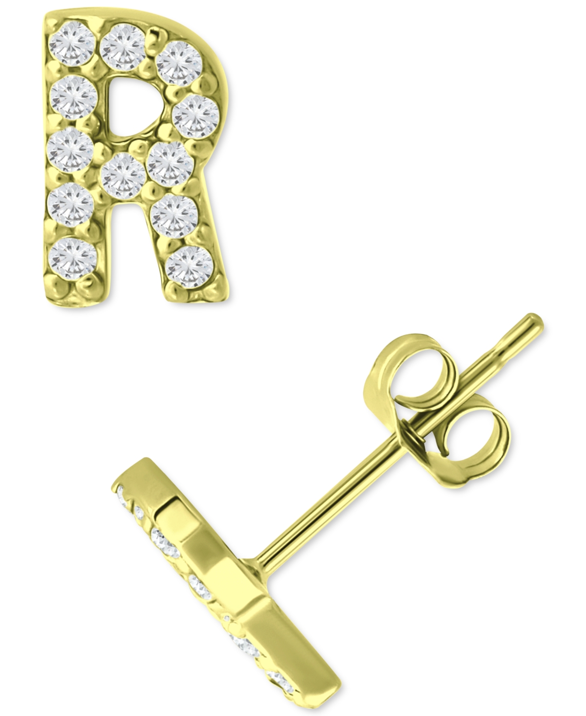 Click here for Giani Bernini Cubic Zirconia Initial Stud Earrings... prices