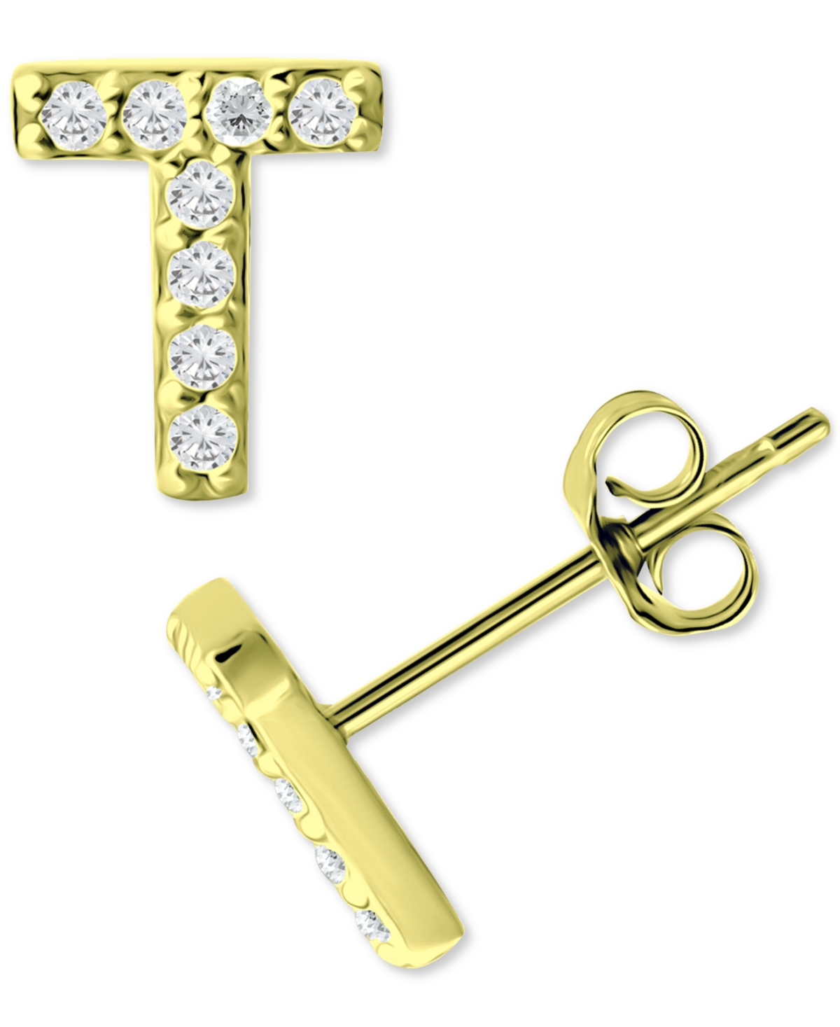 Click here for Giani Bernini Cubic Zirconia Initial Stud Earrings... prices