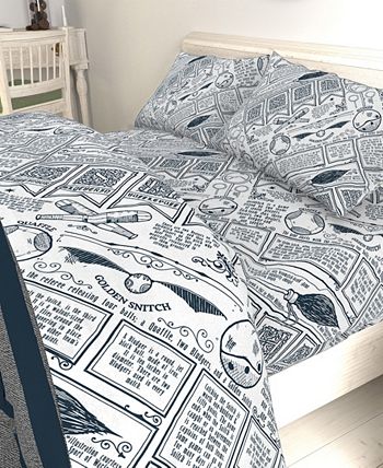 Harry Potter Reversible 4-Piece Full/Queen Comforter Set - Macy's