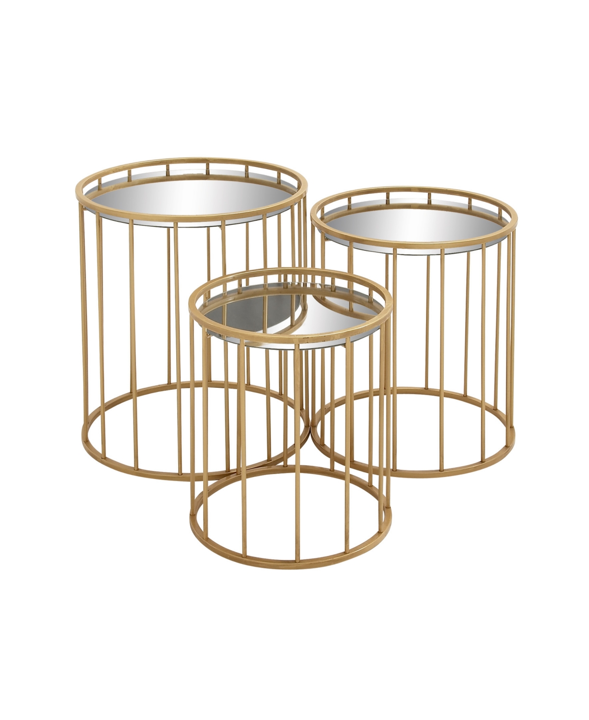 Click here for Contemporary Accent Table  Set of 3 - Gold-Tone prices
