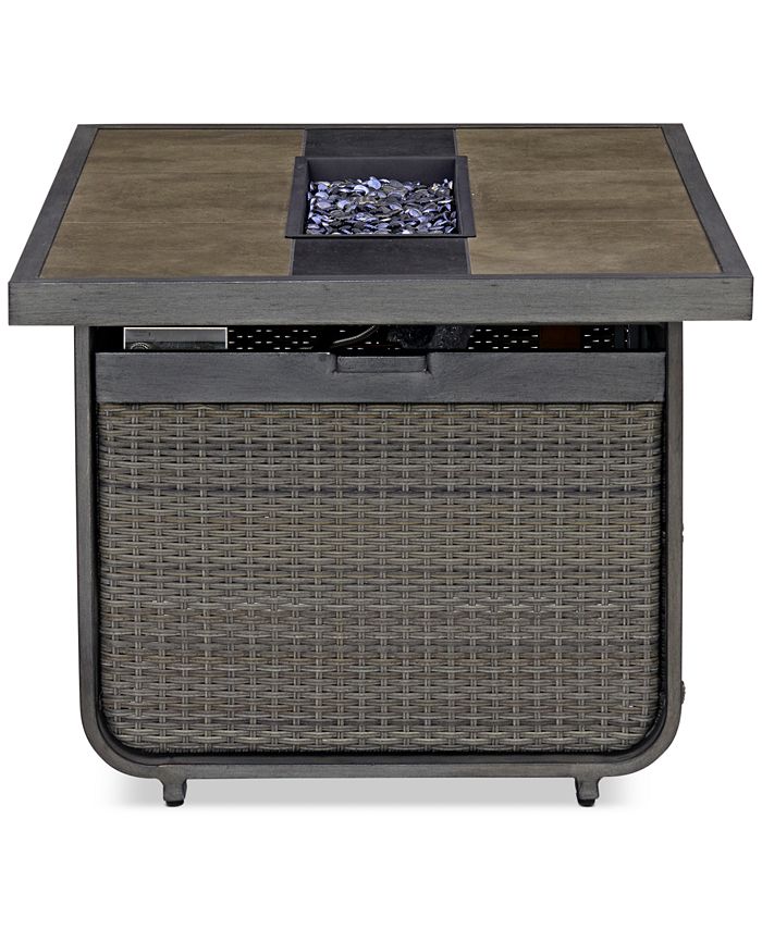 Agio CLOSEOUT! Ellsworth Outdoor Rectangular Fire Pit, Created for Macy ...