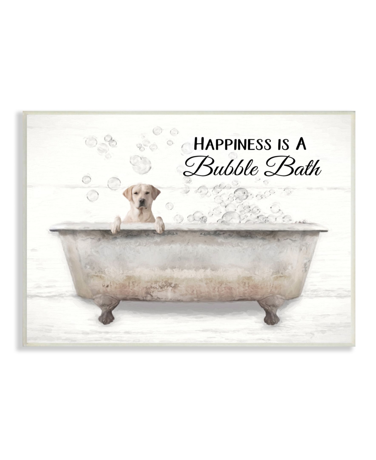 Click here for Stupell Industries Happiness is a Bubble Bath Dog... prices