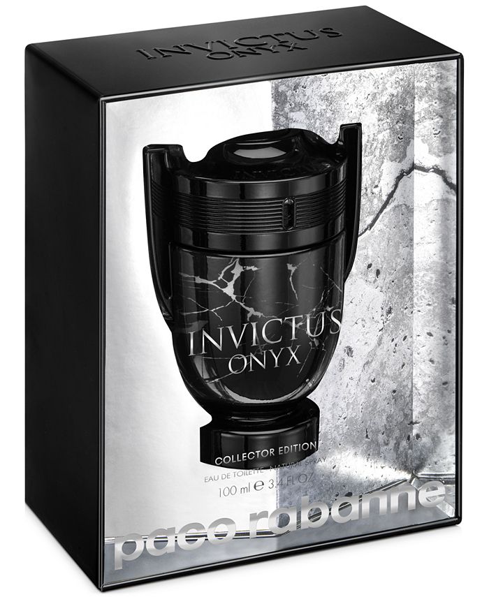 Paco Rabanne Men's Invictus Onyx Limited Edition Eau de Toilette, 3.4 ...