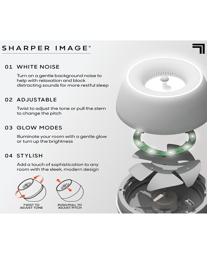 Sharper Image CLOSEOUT! Sound Soother Noise Machine with LED Glow - Macy's