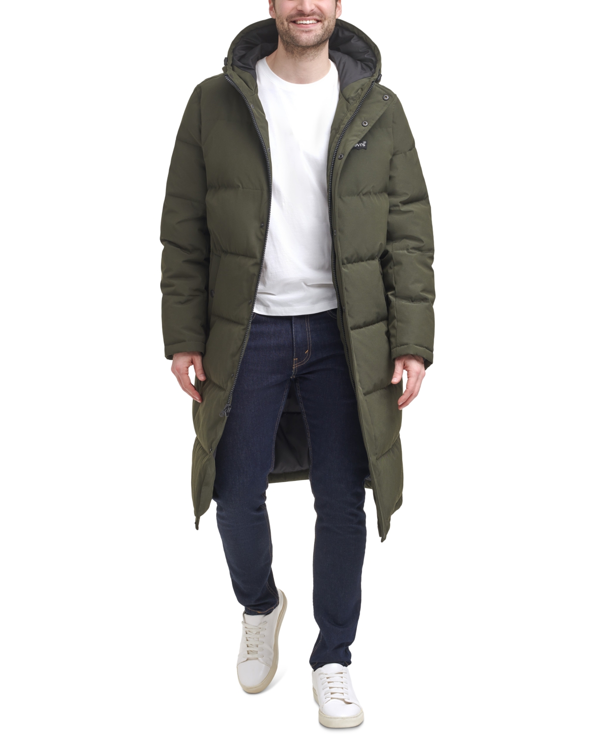 Levi's Men's Quilted Extra Long Parka Jacket | Smart Closet