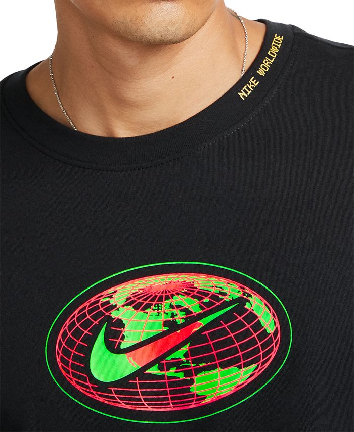 Nike Men's Sportswear Worldwide Globe Graphic T-Shirt - Macy's