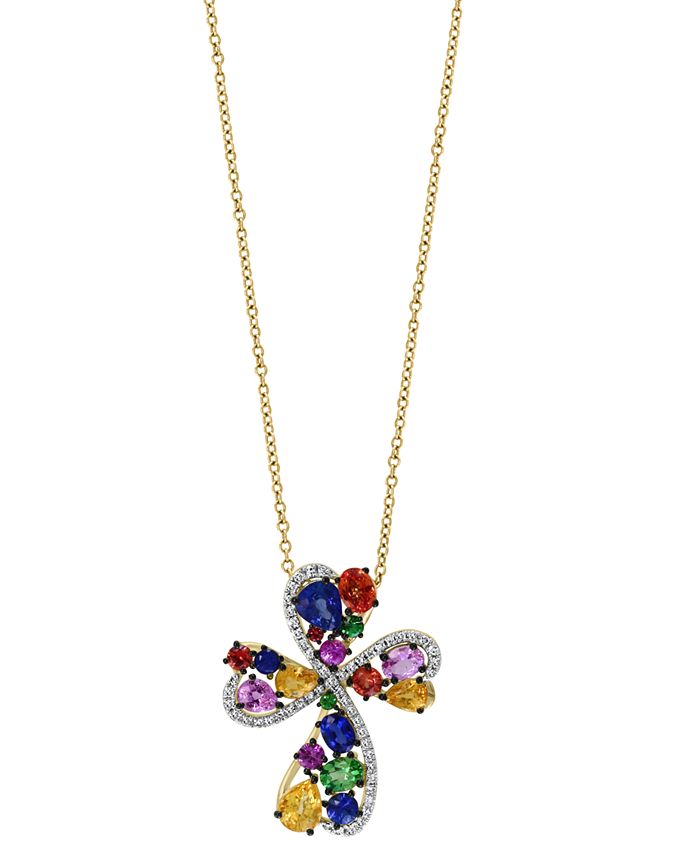 EFFY Collection EFFY® Multi-Gemstone (3 ct. t.w.) & Diamond (1/6 ct. t ...