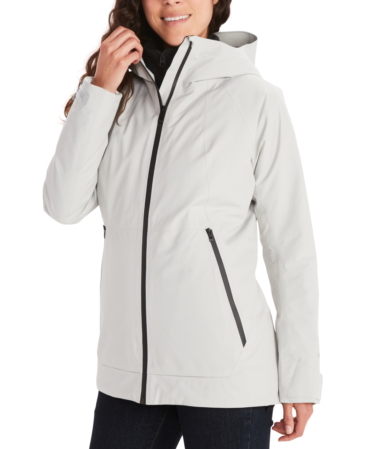 Marmot Women's Solaris Hooded Gore-tex Jacket In Bright Steel | ModeSens
