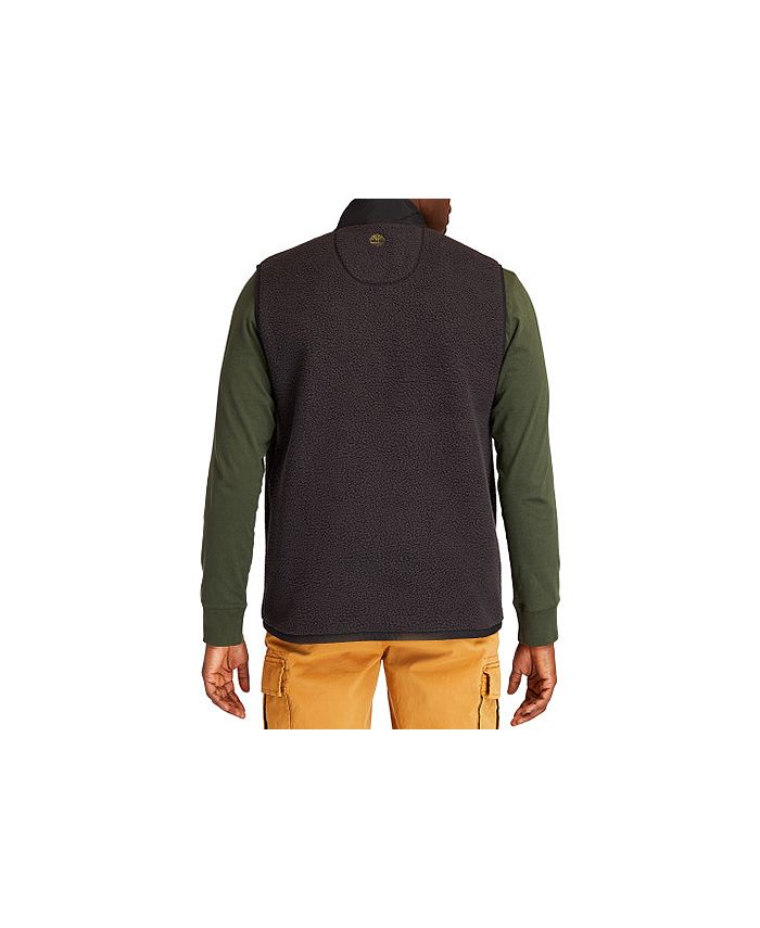 Timberland Men's Colorblocked Fleece Full-Zip Vest - Macy's
