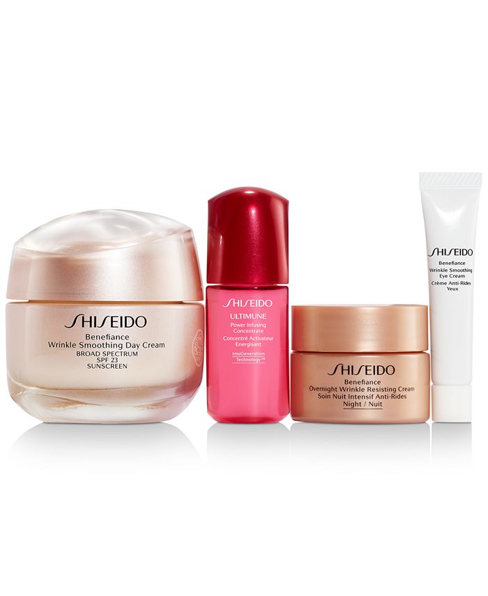 Shiseido 4-Pc. Benefiance Wrinkle Smoothing Best Sellers Set - Macy's
